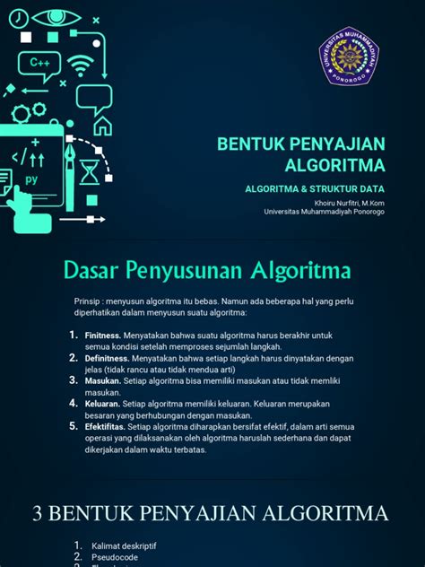 3 Bentuk Penyajian Algoritma Pdf 3 Bentuk Penyajian Algoritma Pdf