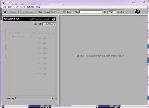 Ads1278evm Shows Evmhw Incompatible Data Converters Forum Data