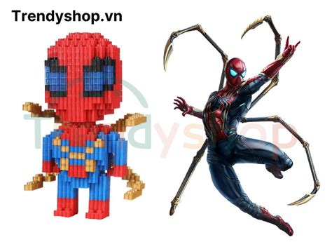 [kèm ảnh] Full Giấy Hướng Dẫn Lắp Lego Spider Man Iron Spider Man Trendyshop