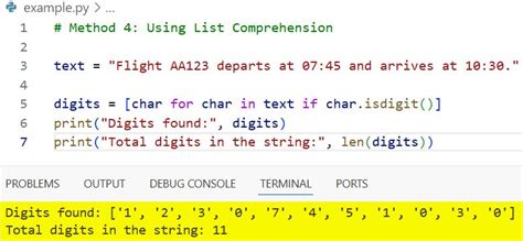 Count Numbers In A String Using Python