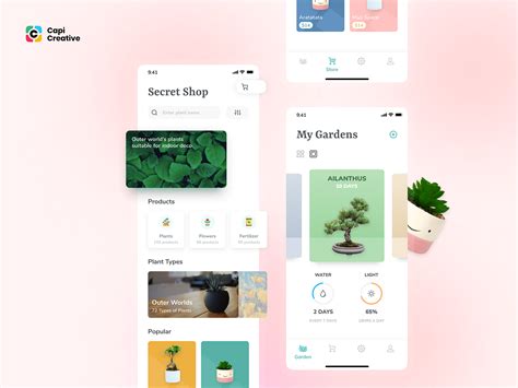 E Garden Mobile App Ui Concept By Capi Product On Dribbble