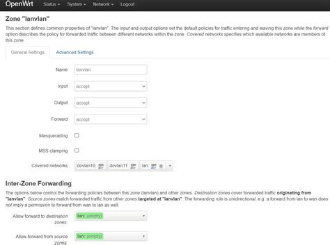 Router On A Stick VLAN Routing How Config LuCi Page Network And Wireless