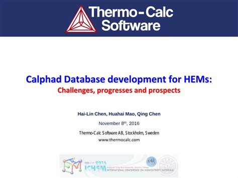 Pdf Calphad Database Development For Hems Thermo Calc Dokumen Tips