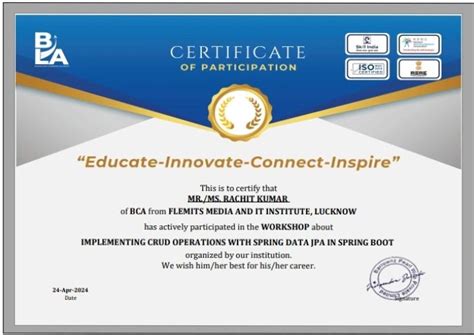 Rachit Maurya On Linkedin Today Completion The Certificate Java