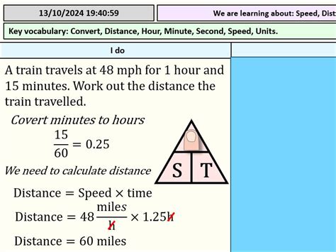 Calculating Speed Distance And Time Full Lesson Teaching Resources