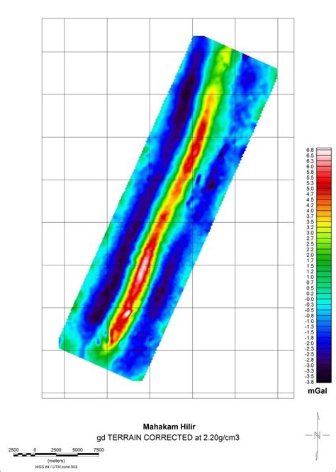 Terrain Corrected Vertical Gravity From The Airborne Ftg Survey Over