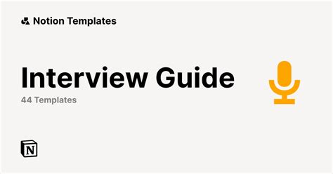 Best Interview Guide Templates From Notion Notion Marketplace Best Interview Guide Templates From Notion Notion Marketplace