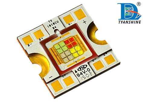 Small LES W RGB LED Array High Flux Density Entertainment RGBW Emitters
