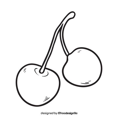 Cherry Clipart Black And White Free Cherry Cliparts Black Download