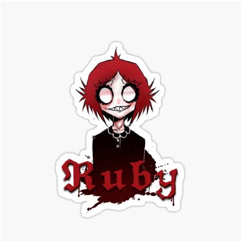 Ruby Sticker For Sale By StripyKleo Redbubble