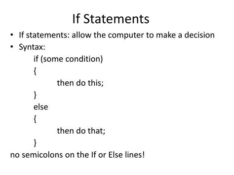 PPT If Statements PowerPoint Presentation Free Download ID