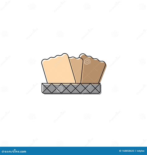 Jewish Matzah or Matzo Vector Icon Symbol Isolated on White Background ...