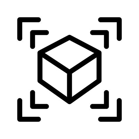 Cube Augmented Reality Icon Vector Symbol Design Illustration 26625919 Vector Art At Vecteezy