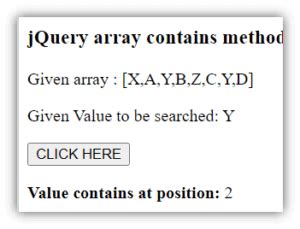 JQuery Array Contains Overview And Method Of JQuery Array Contains
