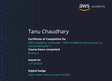 Aws Cloudcomputing Learningjourney Careergrowth Tanu Chaudhary