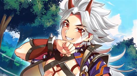 Arataki Itto Genshin Impact 4k 4901c Wallpaper 4k Pc