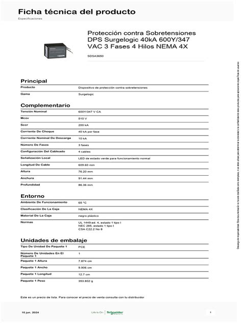 Schneider Electric Type Sdsa3650 Sdsa3650 Pdf