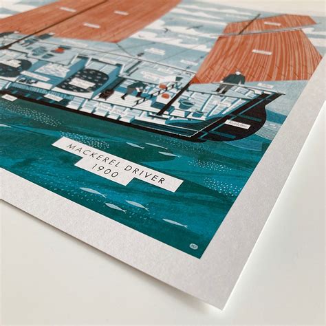 Lugger Cutaway Small Print Mattillustration