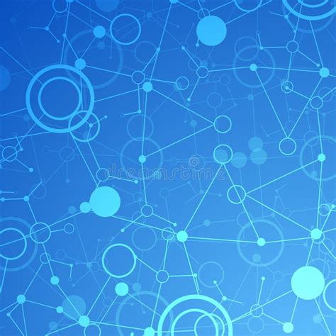Abstract Background Technology Connection Stock Illustration
