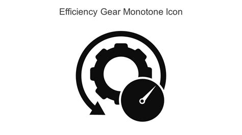 Efficiency Gear Monotone Icon In Powerpoint Pptx Png And Editable Eps Format Ppt Powerpoint