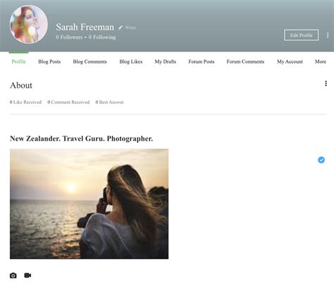 wix forum adding an about profile description help center