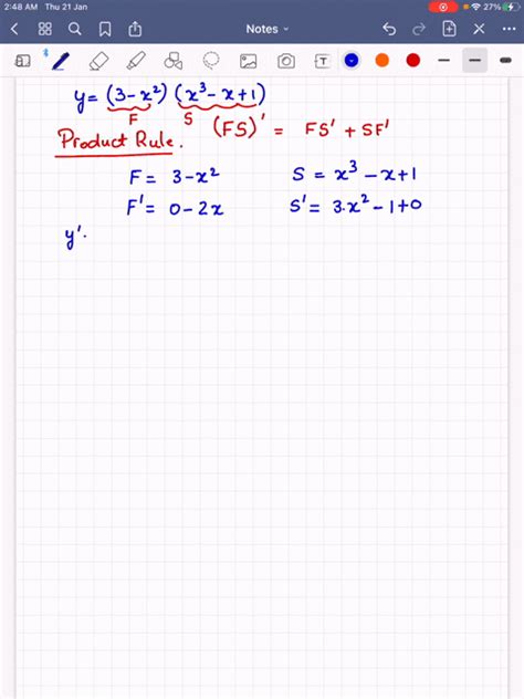 ⏩solved In Exercises 13 16 Find Y A By Applying The Product Rule… Numerade