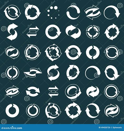 reload icons vector set loop arrows 45301148