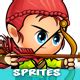 Girl Archer D Game Character Sprites Game Assets GraphicRiver