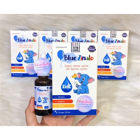 Kẽm Nhỏ Giọt Blue Zinato Hàm Lượng Kẽm Cao Nhất Hiện Nay Shopee