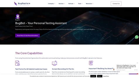 Bugbot An Ai Based Intelligent Automation Testing Tool Reviews