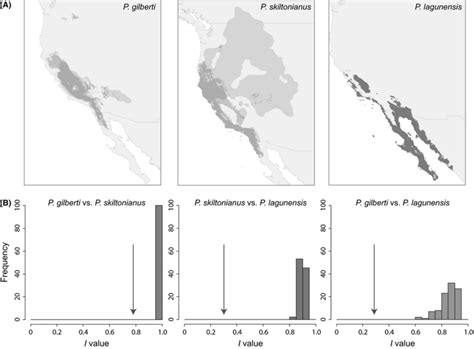 a predicted species distributions based on correlative ecological