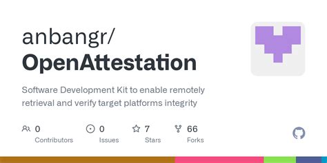 Github Anbangr Openattestation Software Development Kit To Enable Remotely Retrieval And