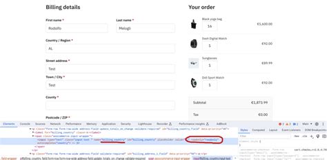 WooCommerce Read Only Checkout Fields