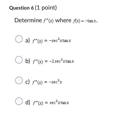 Solved Question 6 1 ﻿point Determine F X ﻿where