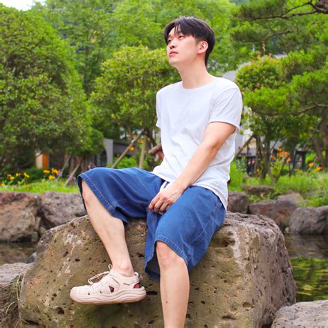 남자 여름 청바지 코디 플랙 텐셀 데님 팬츠 바캉스룩 무드 네이버 블로그