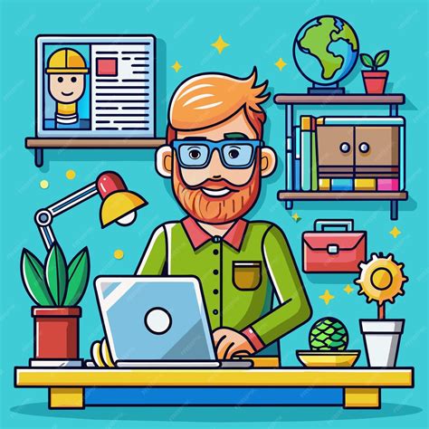 a man working at a computer with a man working on his computer