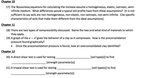 Solved The Boussinesq Equations For Calculating The Increase