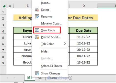 how to create popup reminder in excel 3 ideal examples