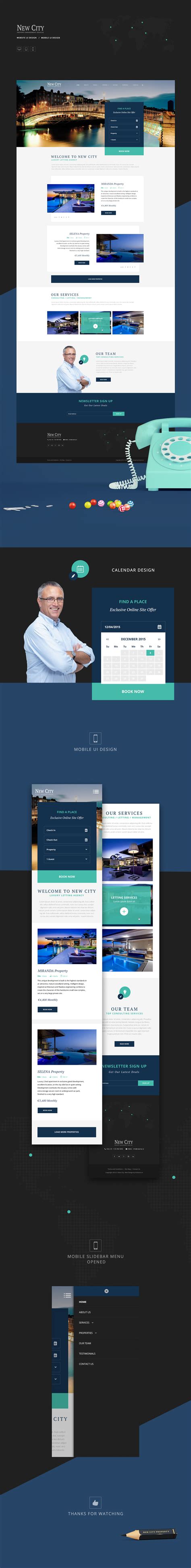 New City UI Design 1 Images Behance