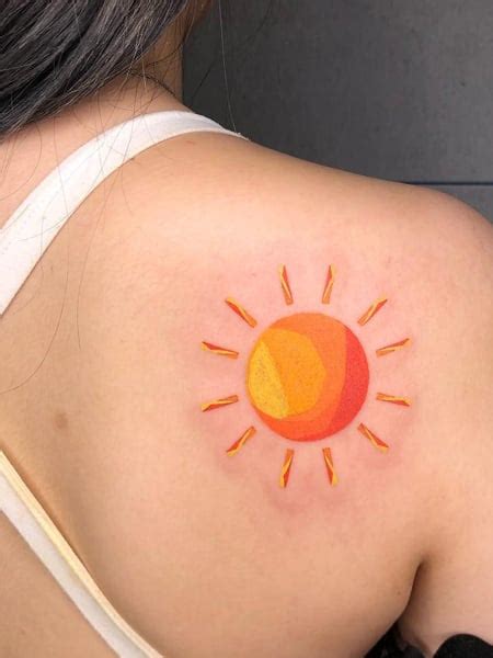 Sun Tattoos Neck