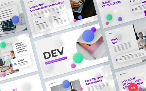 The Web Development Presentation Powerpoint Template