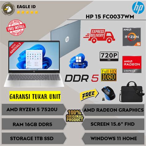 Jual Laptop Gaming Hp Amd Ryzen U Ram Gb Ddr Tb Ssd Fhd Windows Original Shopee