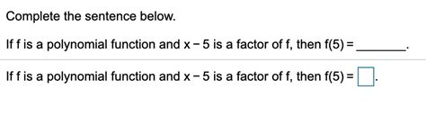 Answered Complete The Sentence Below If F Is A Bartleby