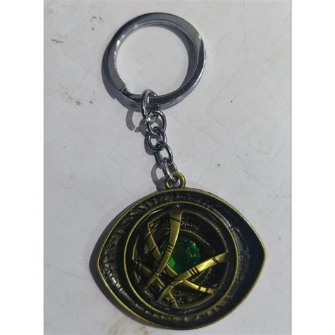 Greengolden And Silver Metal Rotating Keychain Size 55inch L At