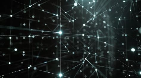 Premium Photo Abstract Glowing Network Of Interconnecting Nodes Technology Background