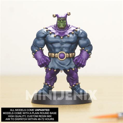 Orc Jester Fantasy Resin Tabletop Rpg Miniature 28mm Or 32mm Etsy