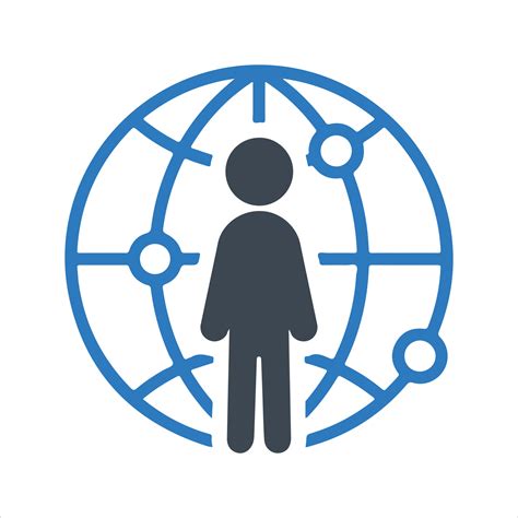 Global Business Communication Icon Vector And Glyph 25896902 Vector Art At Vecteezy