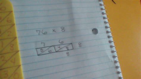 Napiers Bones And Lattice Multiplication 5 Steps With Pictures