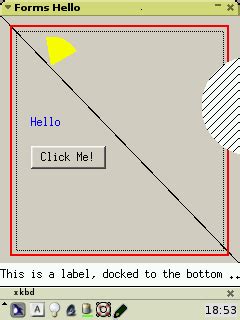 Screenshot Demo Of DotGNU S X11 Based System Windows Forms Implementation