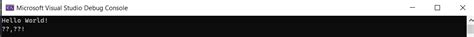 Character Encoding Microsoft Visual Studio Debug Console Cannot Display Correctly Chinese